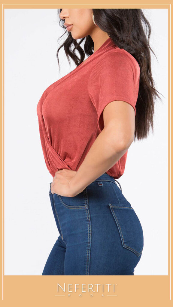 BODY MC ACANALADO TERRACOTA T10285 - Nefertitimoda.com