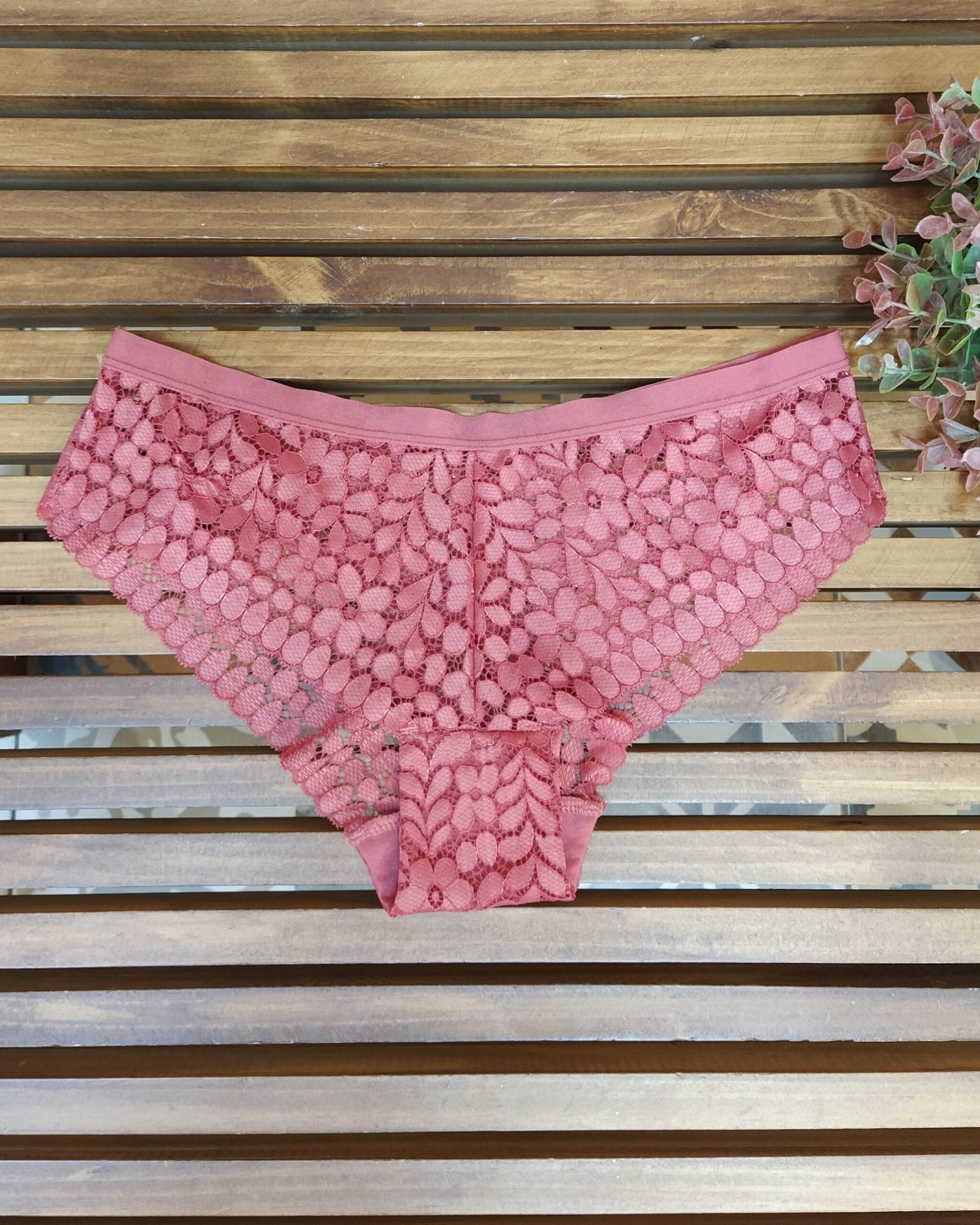 Calzon encaje coral E1606 - Nefertitimoda.com